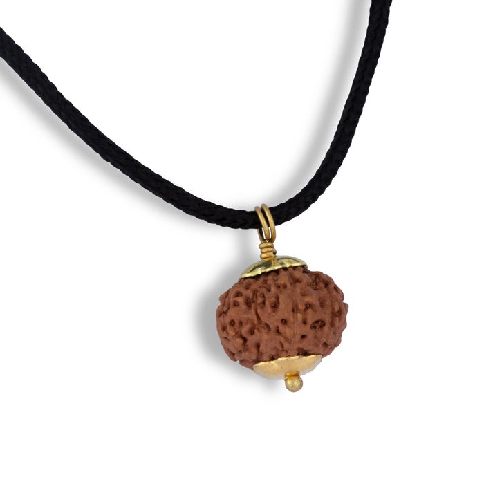 8 Face Rudraksha Pendant | Golden Cup Rudraksha Pendant/ Java Rudraksh ...