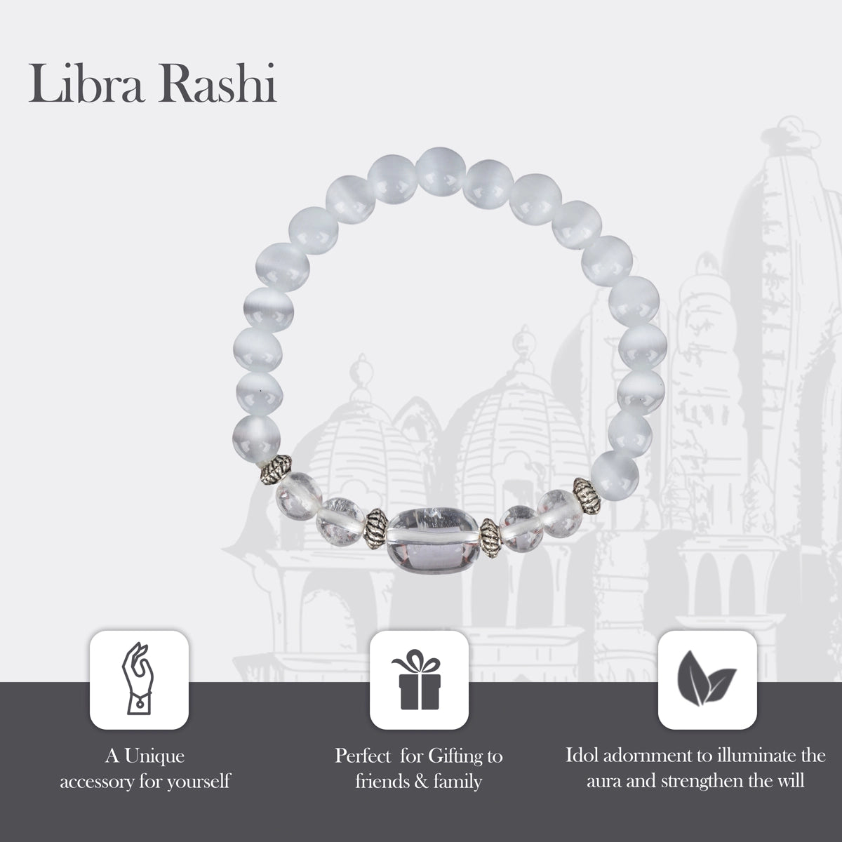 Giri - Libra Bracelet | Semi Precious Bracelet l Libra hand band