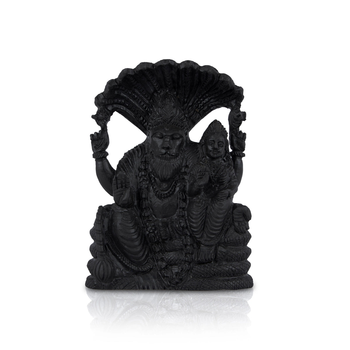 Giri - Lakshmi Narasimha With Sheshnag Stone Deity | Shaligram for Home