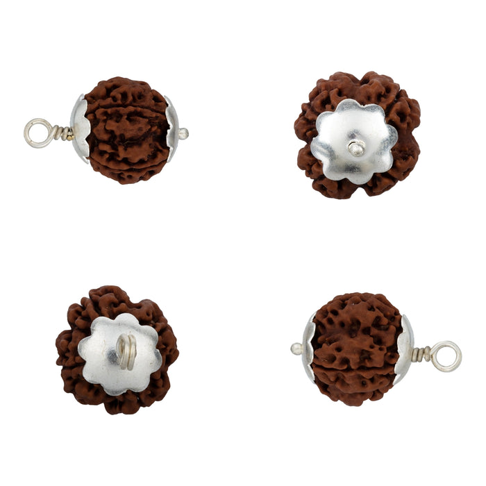 4 Face Rudraksha Bead Pendant | Nepali Rudraksha Bead/ White Cup Rudra ...