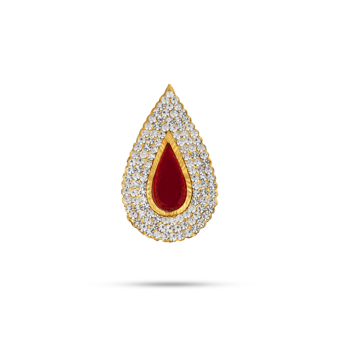 Stone Tilak - 2.5 x 1.5 Inches | Stone Pottu/ Stone Bindi/ Amman Pottu ...