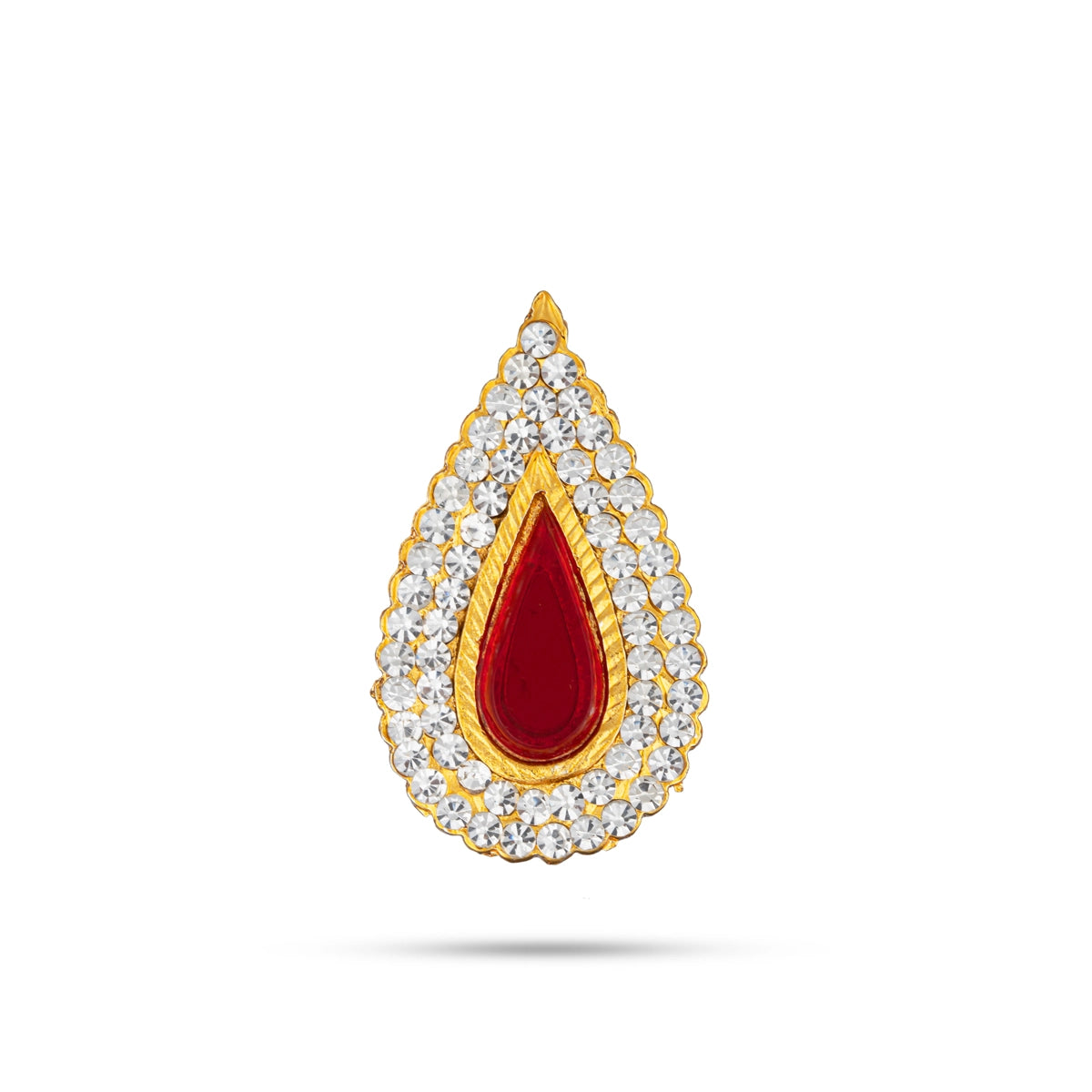 Stone Tilak - 2 x 1.25 Inches | Stone Pottu/ Stone Bindi/ Amman Pottu ...
