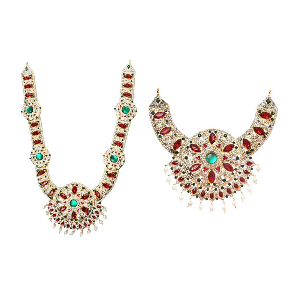 Giri - Haram Necklace | Stone Haram Set | Deity Jewellery — Giri ...