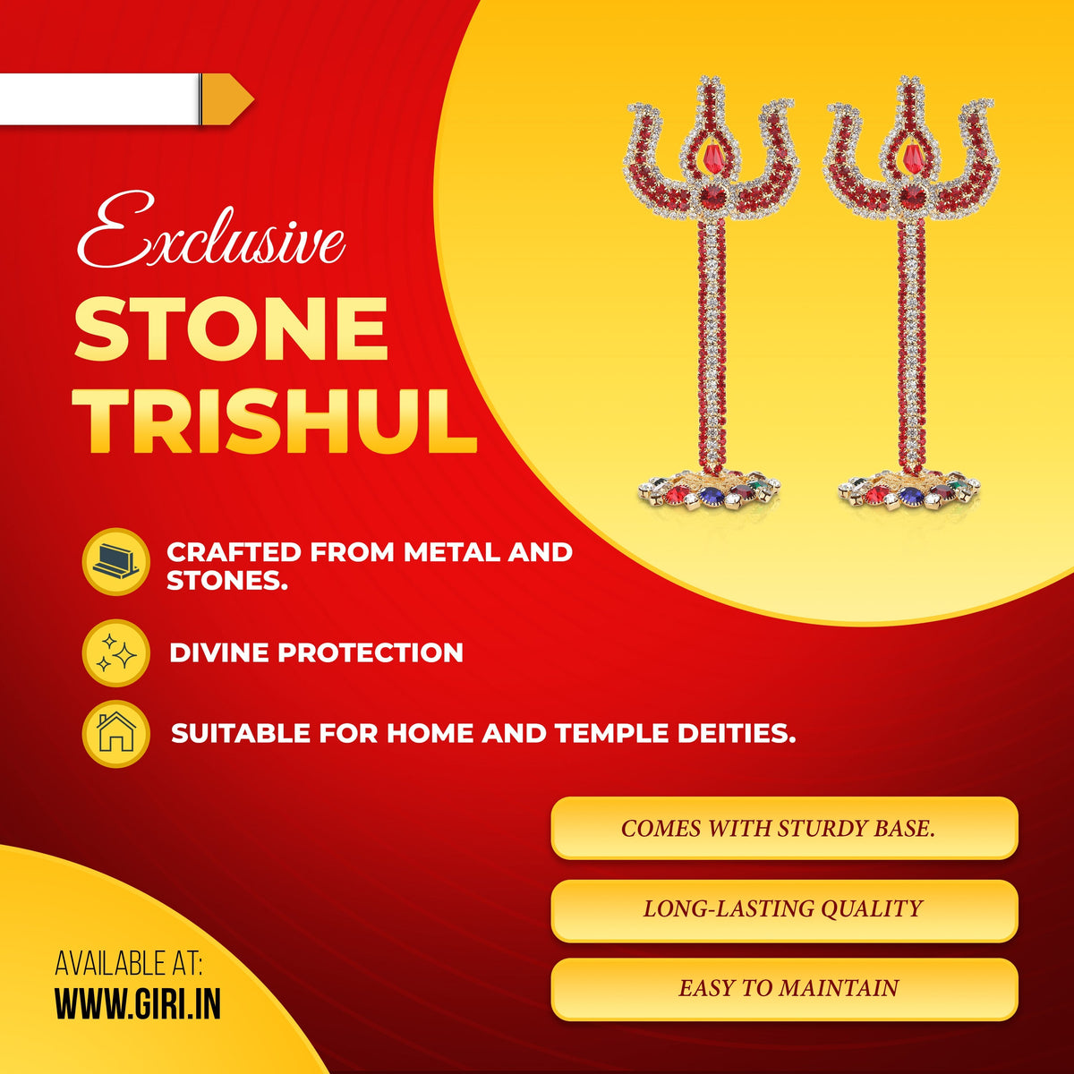 Giri - Trishul | Trisulam For Pooja | Trident For Pooja — Giri Trading ...