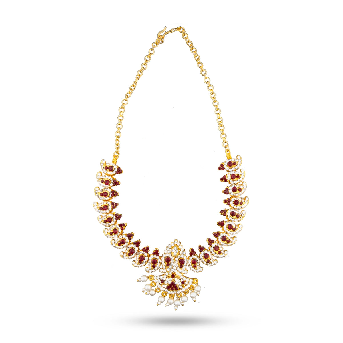 Mango Necklace - 6 Inches | Multicolour Stone Mango Jewelry/ Jewellery ...