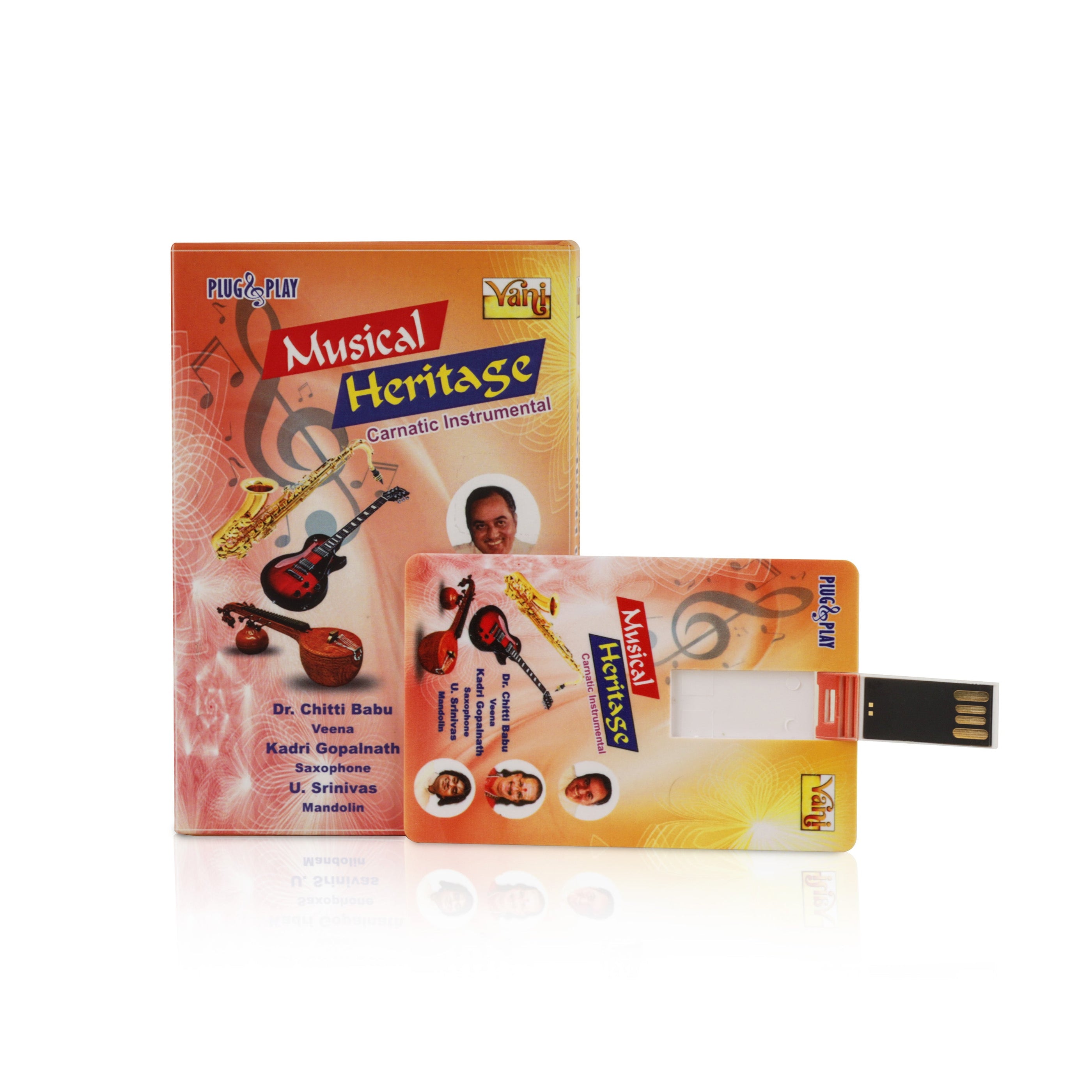 Musical Heritage Carnatic Instrumental USB Music Stick | Music Card/ M