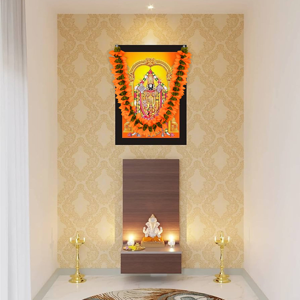 Giri - Artificial Mala | Goddess Mala | Artificial Flowers Garland