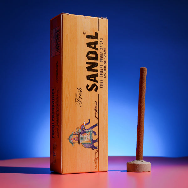 Fresh Sandal Pure Sandal Dhoop Sticks - 40 Gms | Dhoop Batti/ Sambrani