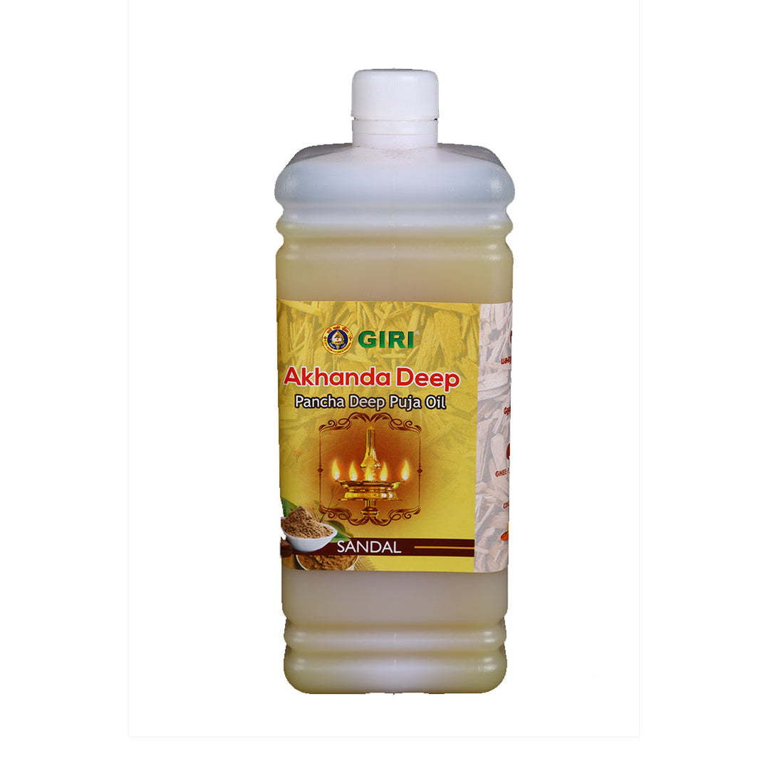 Giri - Akhanda Pancha Deep Pooja Oil | Organic Lamp Oil | Diya Oil ...