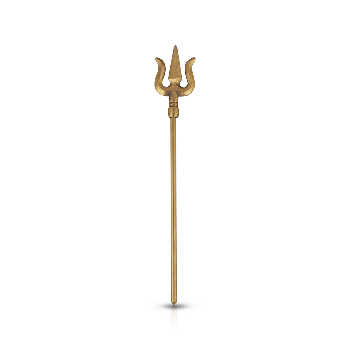 Brass Soolam - 11 Inches | Trishul/ Lord Shiva Trishul for Pooja Mandi