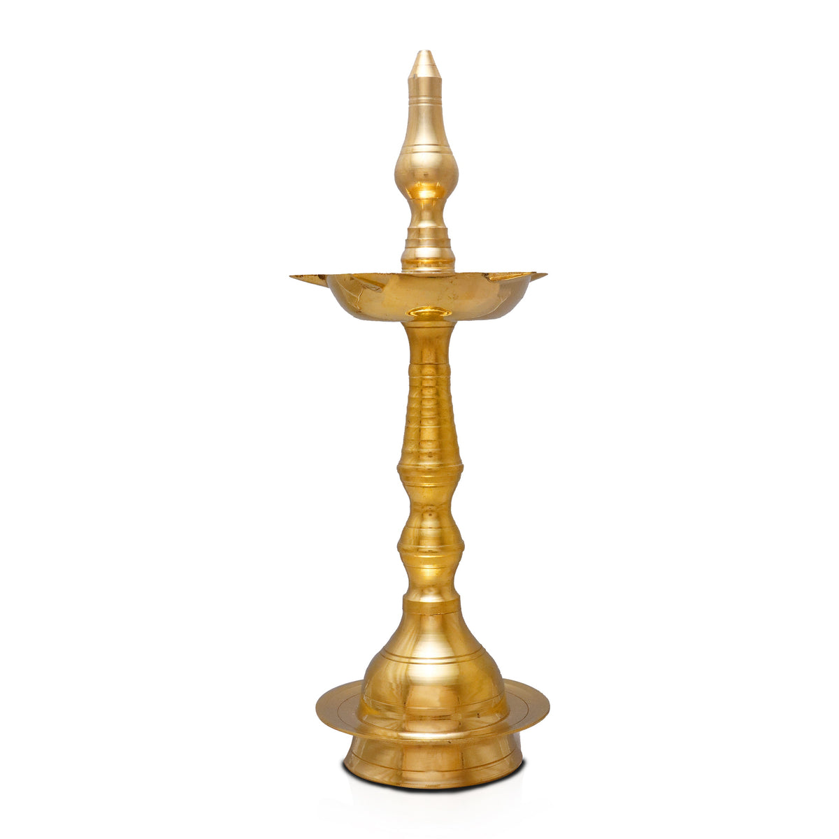 5 Face Kerala Vilakku - 11 x 4 Inches | Brass Lamp/ Kerala Kuthu Vilak ...