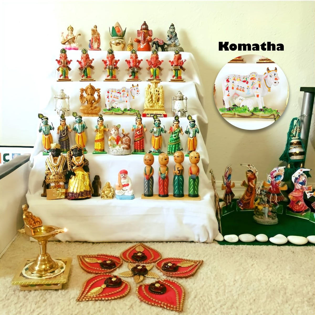 Giri - Komatha Statue | Kamadhenu Statue | Cow And Calf Idol — Giri ...