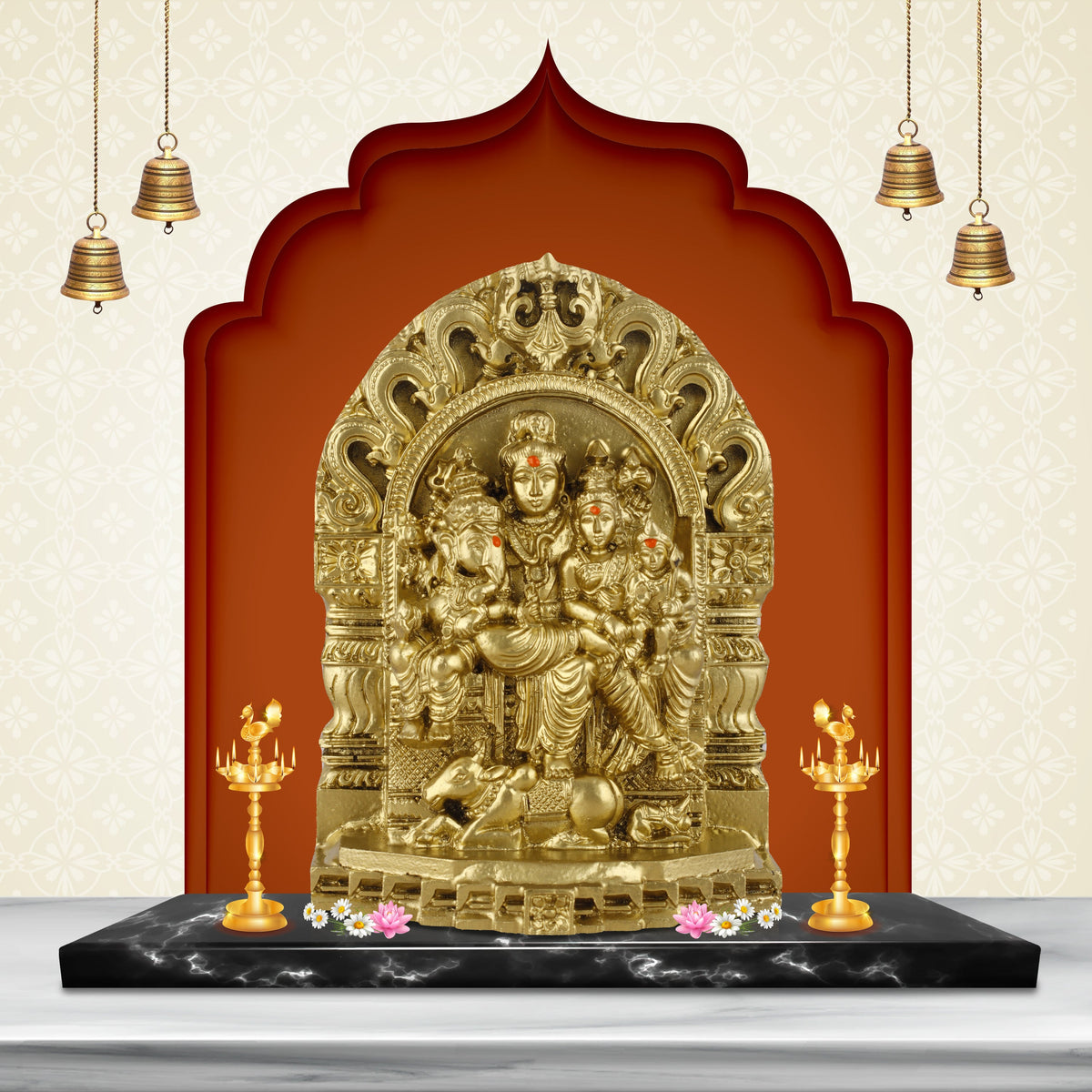 Giri - Shiva Family Statue | Shiv Family Idol | Resin Shiva Family ...