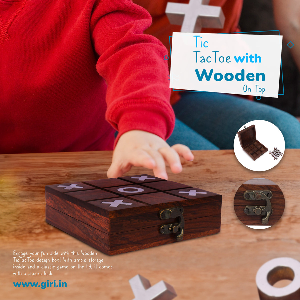 Giri - Tic Tac Toe Board | Tic Tac Toe Wooden Game — Giri Trading ...