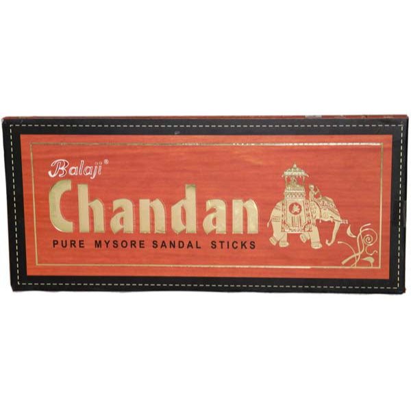Balaji Chandan Pure Mysore Sandal Incense Sticks - 25 Pcs | Agarbatti/